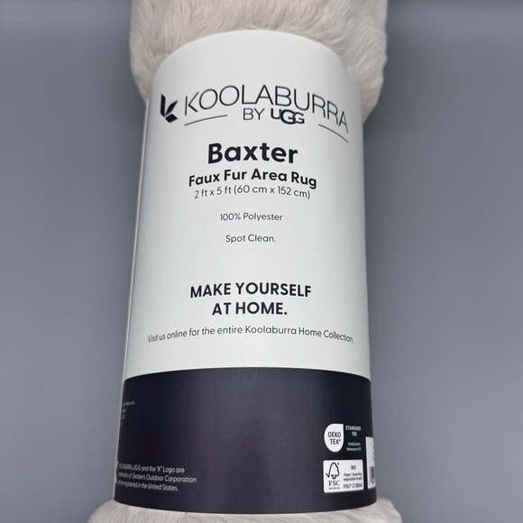 Koolaburra | Other | New Koolaburra By Ugg Faux Fur Birch Baxter Area ...